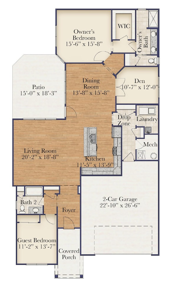 Portico Plus Floor Plan | Weaver Homes